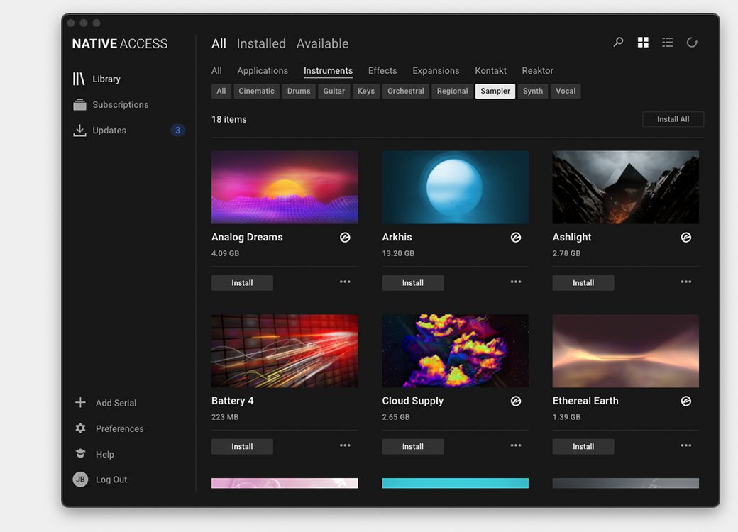 Support | Native Instruments（正規輸入代理店）